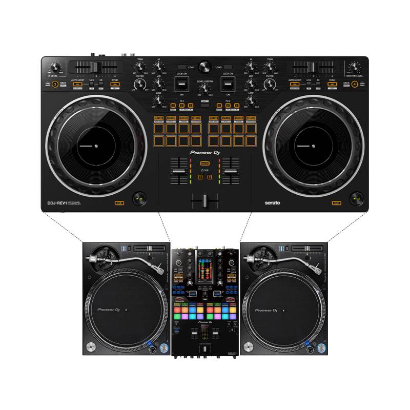 CONTROLADOR PIONEER DDJ-REV1 ESTILO SCRATCH (SERATO)