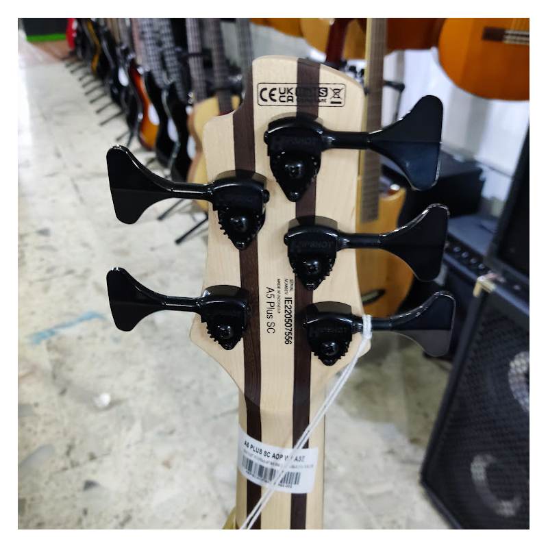 BAJO 5 CUERDAS CORT A5 PLUS ARTISAN SINGLE-CUT + ESTUCHE