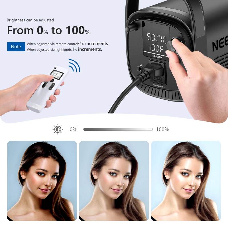 LUZ PARA ESTUDIO NEEWER CB150 150W + CONTROL REMOTO