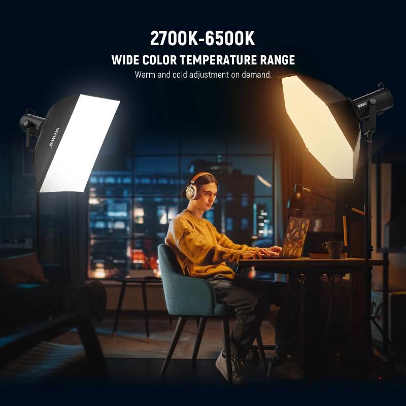 LUZ PARA ESTUDIO NEEWER CB200B 210W CRI 97 BI COLOR