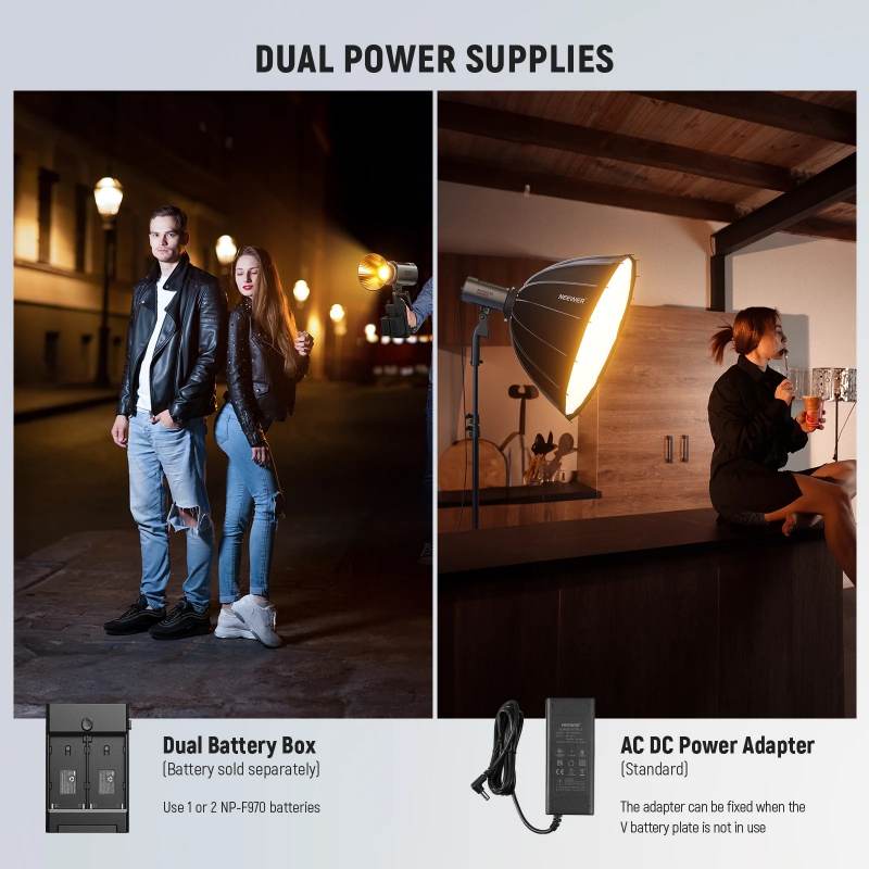 LUZ PARA ESTUDIO NEEWER MS150B BI COLOR 130W