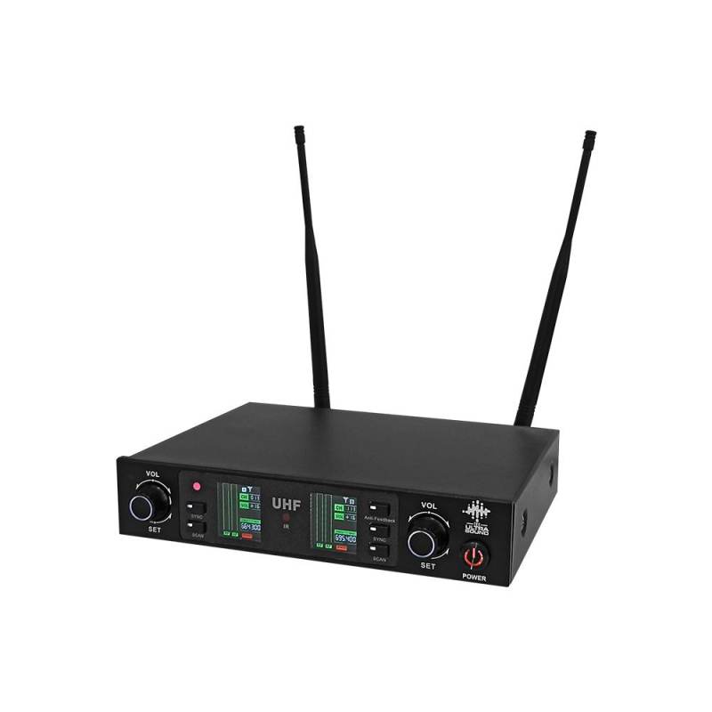 MIC. INALÁMBRICO ULTRA SOUND ULTRAMIC DUAL UHF ANTIFEEDBACK