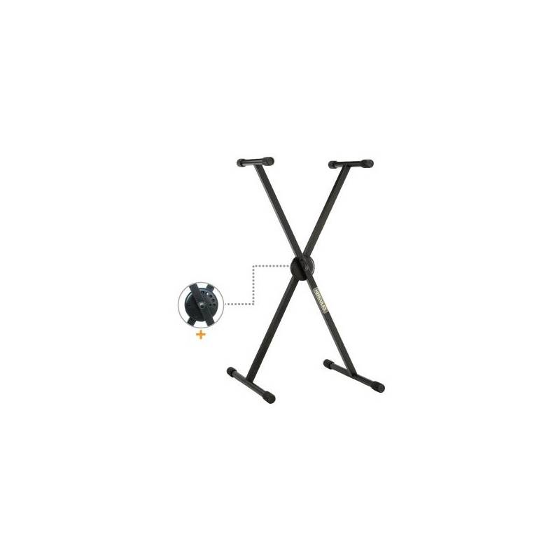 SOPORTE TECLADO HERCULES KS110B EN X BARRA SIMPLE